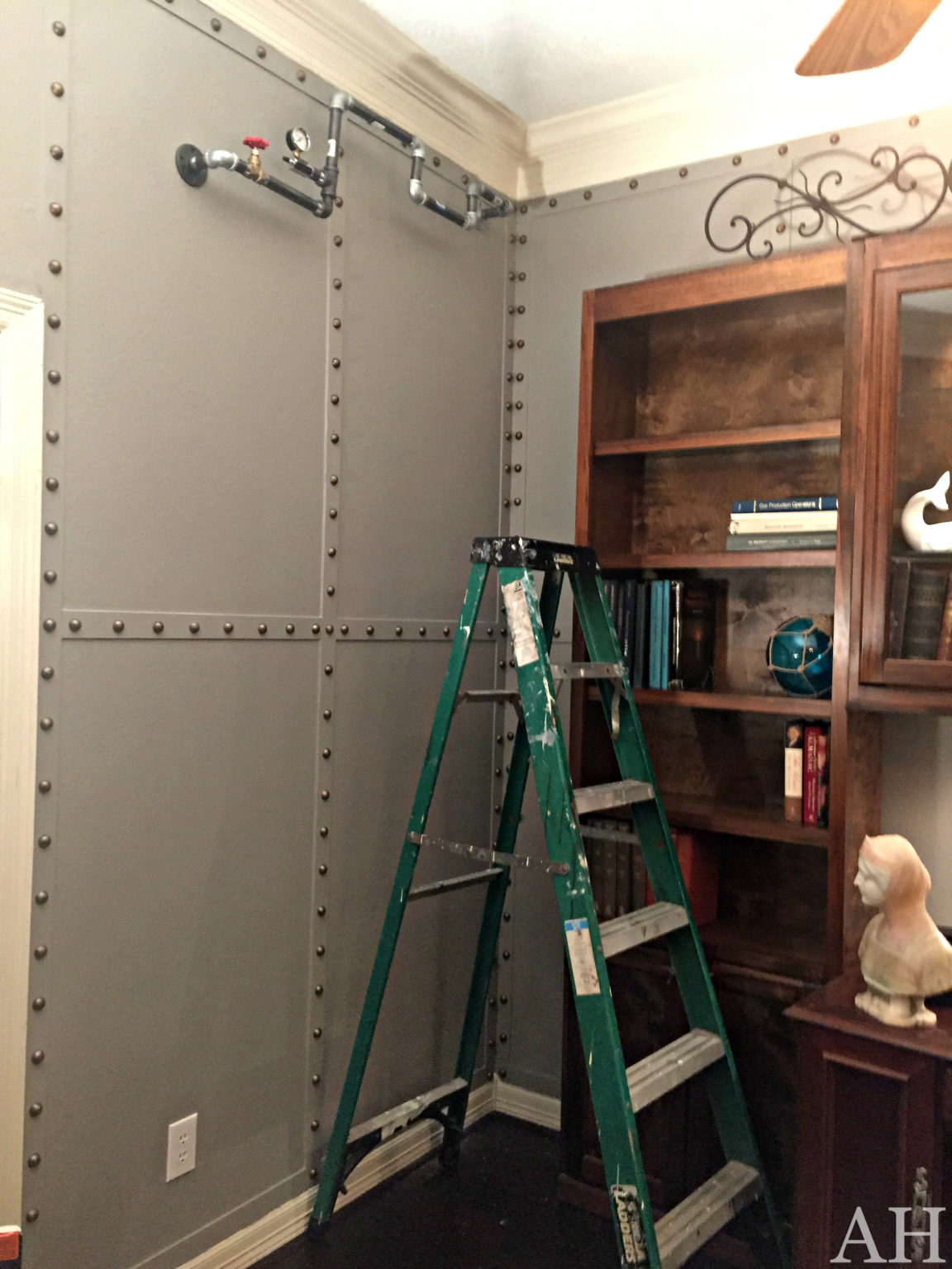 How to Create a Riveted Wall Treatment | The Aspiring Home