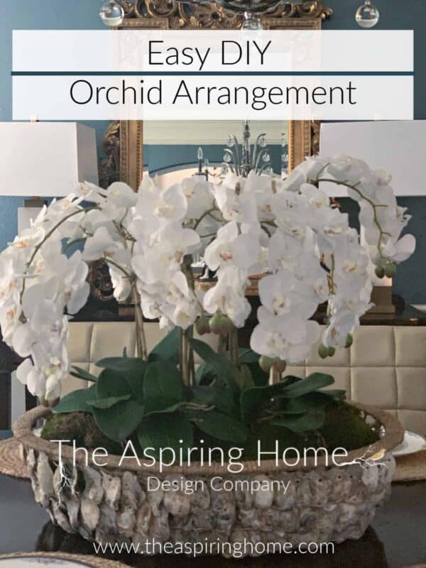 EASY DIY Orchid Arrangement | The Aspiring Home