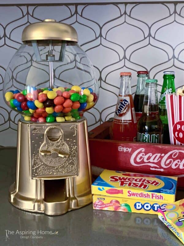 Easy Gilded Gumball Machine Update | The Aspiring Home