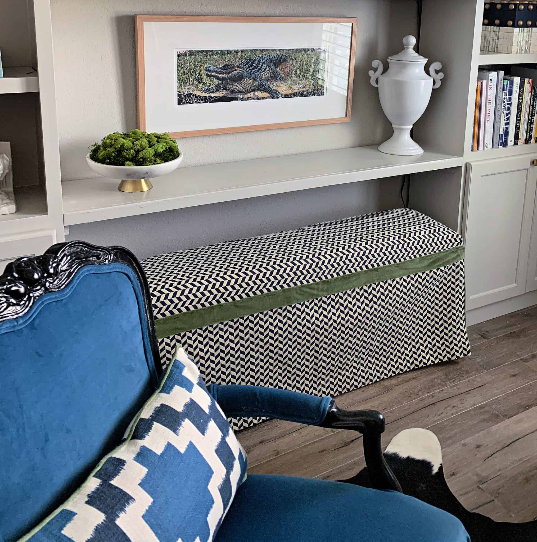 How To Upholster A Bench Over The Weekend | The Aspiring Home Interiors
