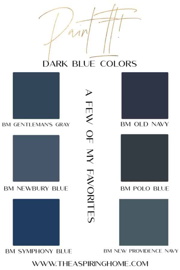 The Best Dark Blue Paint Colors | The Aspiring Home